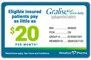 Gralise® once-daily (gabapentin) tablets
